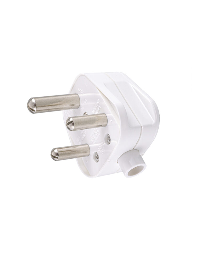 25A. 3-PIN PLUG TOP WITH GOLD AND SILVER - Rapid Electric
